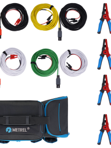 Metrel GmbH - S 2126 5M Satz 5-m-Prüfleitungen mit großen Kelvin-Zangen
