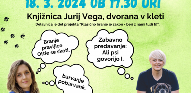 Občina Dol pri Ljubljani - Delavnica: Ali psi govorijo?