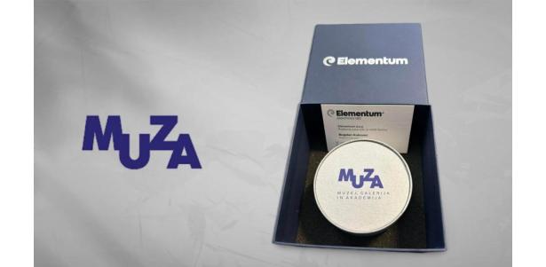 MUZA srebrnik muzeja NLB - Elementum Slovenija