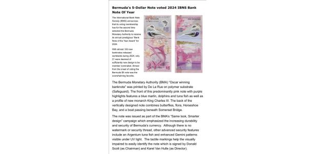 Bermuda wins again! - Polymer Banknotes