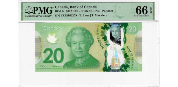 Canada S3R3, 20 dollars, 2023, P108, B373c, UNC - Polymer Banknotes