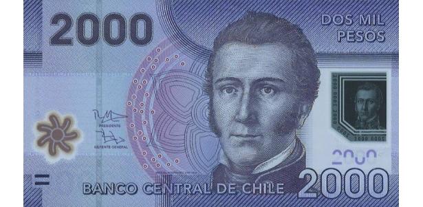 Chile S3R3, 2,000 pesos, 2013, P162, B297c, UNC - Polymer Banknotes