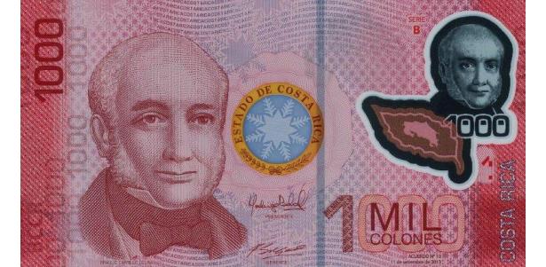 Costa Rica S2R2, 1,000 colones, 2013, P274, B557as, UNC - Polymer Banknotes
