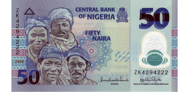 Nigeria S4R3, 50 naira, 2009, P40, B236c, UNC - Polymer Banknotes