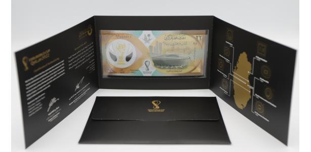 Qatar S1Z1, 22 riyals, replacement, 2022, P39, BNP201az, UNC - Polymer ...