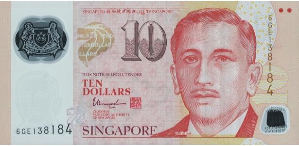 Singapore S4R16, 10 dollars, 2019, P48, B210n, UNC - Polymer Banknotes