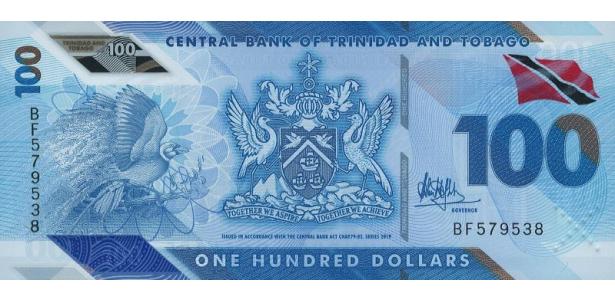 Trinidad and Tobago S7R1, 100 dollars, 2019, P65, B241, UNC - Polymer ...