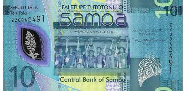 Samoa S4Z1, 10 tala, replacement, 2024, PNL, B124z, UNC - Polymer Banknotes
