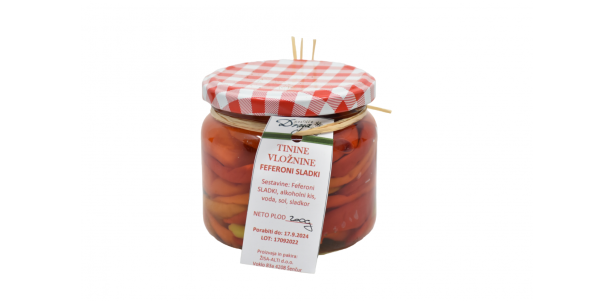 Feferoni sladki Tinine vložnine 200 g - Slogina trgovina