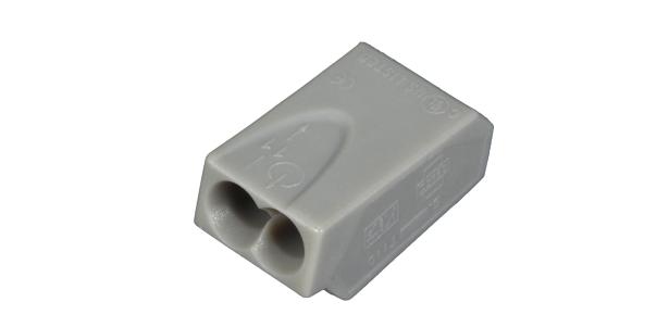 Hitra sponka C100 2P 1-2,5mm² za trdo žico siva 100kom - ViD Elektro
